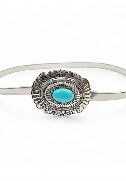 boho chic ελαστική ζώνη Jewel ασημί - Φορέματα Online | Perfectdress.gr